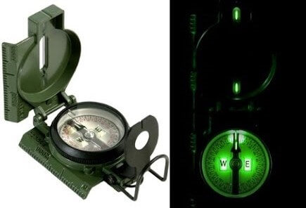 Cammenga 3H Tritium Military Lensatic Compass – Iron Survival